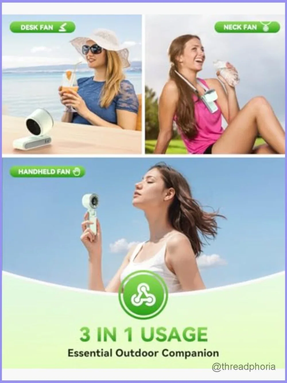 Other | Portable Handheld Turbo Fan 5speed Usbc Rechargeable Foldable ...